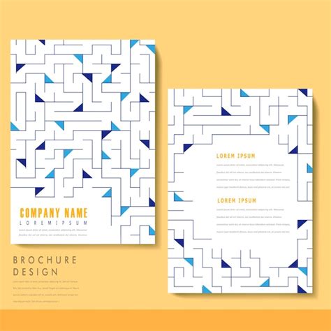 Conception De Modèle De Brochure Créative Vecteur Premium
