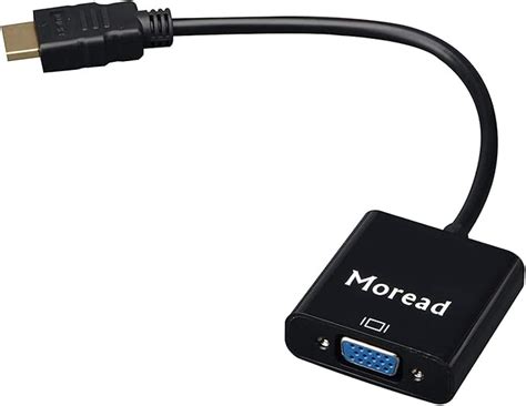 Moread Hdmi To Vga With Audio Gold Plated Hdmi To Vga