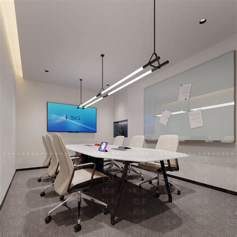 现代小会议室3d模型下载【id1126467590】知末3d模型网