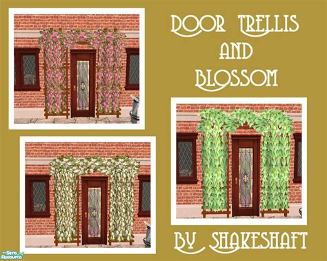 The Sims Resource Door Trellis And Blossom
