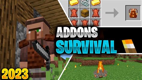 LOS 5 MEJORES ADDONS PARA TU MUNDO SURVIVAL 1 20 Minecraft Bedrock Y PE