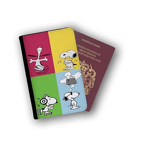 Buy Snoopy Dog Comic Strip Charlie Brown Cute Pet Passport Wallet Card