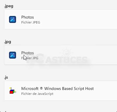 Associer manuellement un type de fichier à un logiciel Windows 11