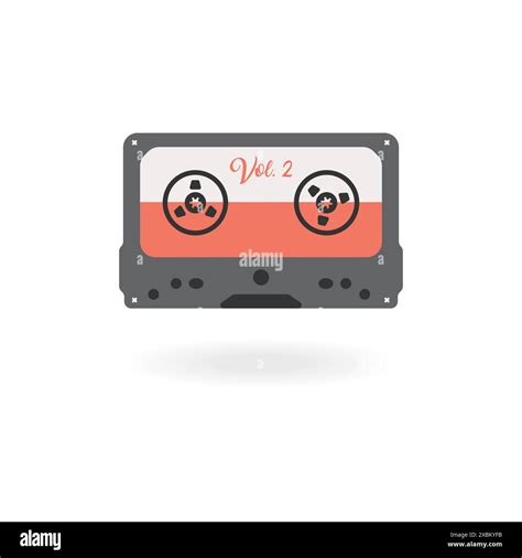 Stylish Vintage Cassette Tape Vector Colored Old Audio Cassettes