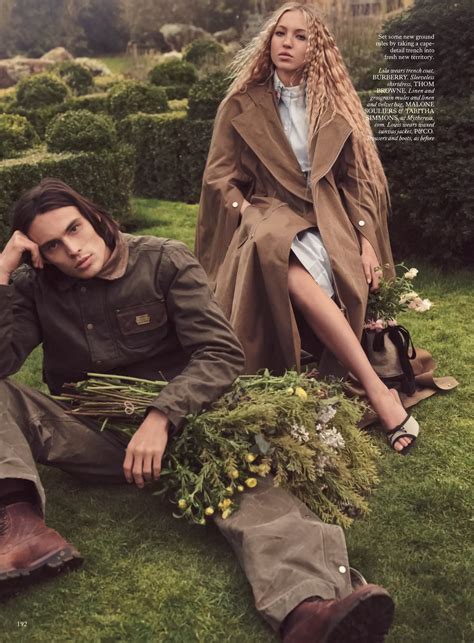 Lila Moss And Louis Baines In Surrey Garden For British Vogue — Anne Of
