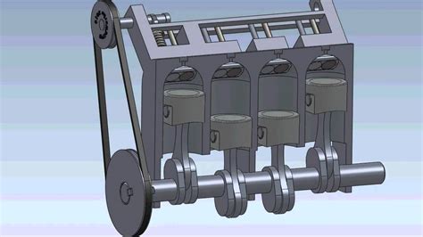 SolidWorks Engine Animation YouTube