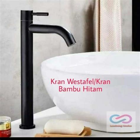 Jual Kran Westafelkran Bambusink Hitam Merk Carlo Fiotini Sus 304 Di