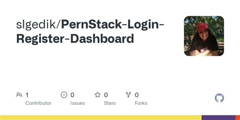 Github Slgedik Pernstack Login Register Dashboard