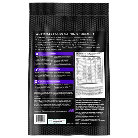 Muscletech Mass Tech Extreme 2000 12 Lb 5 44 Kg