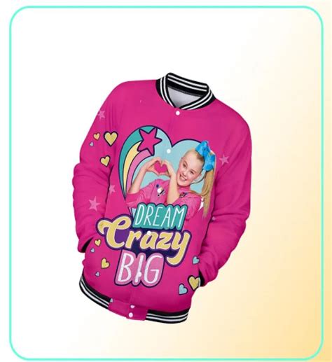 Jojo Siwa 3d Print Baseball Jacket Unisex Streetwear Hip Hop Casual