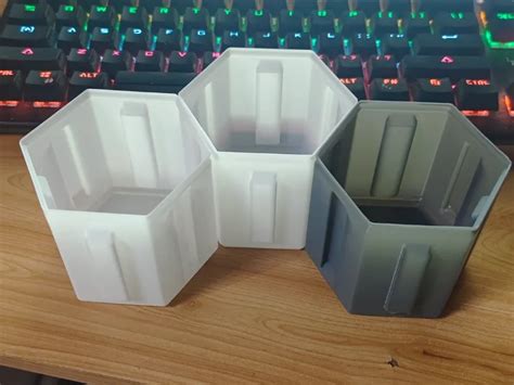 Hexagonal Stackable Storage Module Modular Infinite Stacking Vase