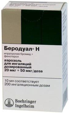 Беродуал Н, аэрозоль 10 мл (200 доз) — купить в интернет-аптеке OZON ...