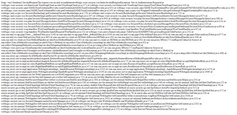 Java Serversoapfaultexception Client Received Soap Fault From Server