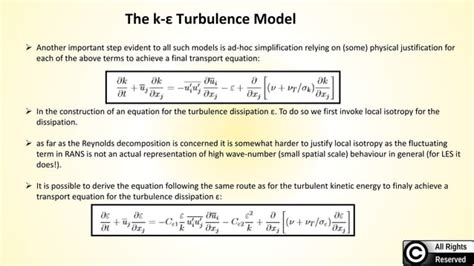 Turbulence Modeling The K ε Turbulence Modelpdf Free Download