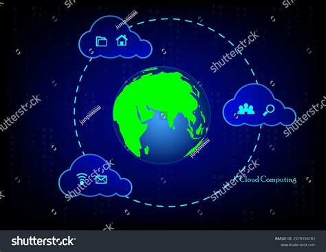 Cloud Computing Concept Globe Concept Cloud Stock Vector Royalty Free