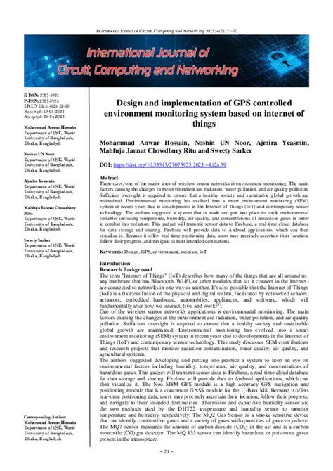 pdf design and implementation of gps controlled environment