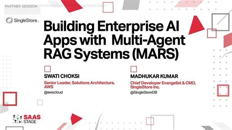 building enterprise ai apps with multi agent rag systems mars short