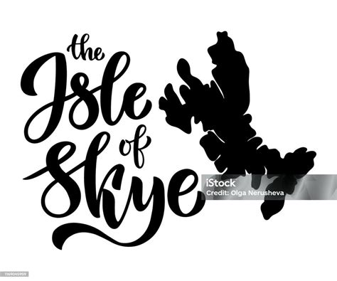 엽서 포스터 초대장 여행 가이드 또는 로고에 대한 스카이 섬 브러쉬 레터링 구성 벡터 레터링 그림입니다 0명에 대한 스톡 벡터 아트 및 기타 이미지 Istock