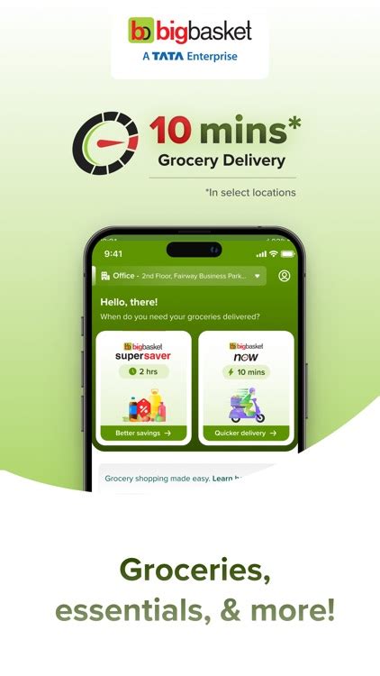 Bigbasket 10 Min Grocery App By BigBasket