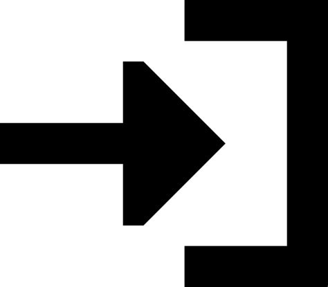 Arrow Right To Bracket Icon Svg Vector