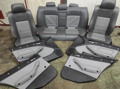 FOTELE KANAPA BOCZKI SKÓRY KOMPLET BMW E46 SEDAN 6216027412