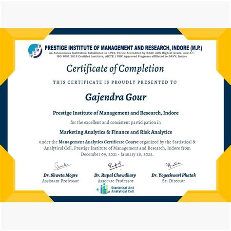 Gajendra Gour On Linkedin Pimr Management Finance Marketing