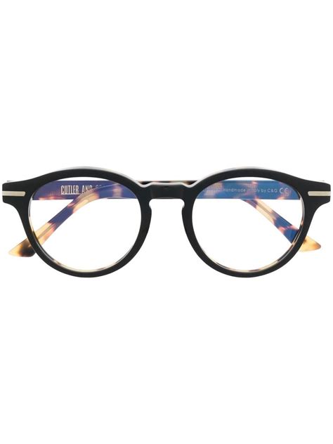 Cutler And Gross Round Tortoiseshell Frame Glasses Farfetch