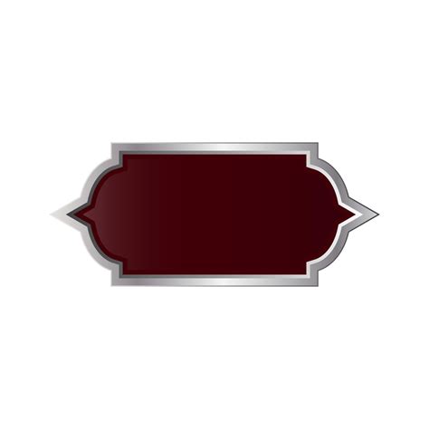 Eslimi Tazhib Iranian Art Design Text Box Modern Isolated On White