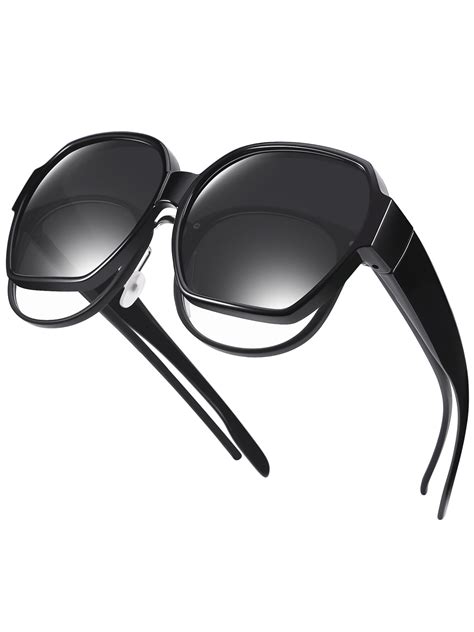Tinhao Polarized Fit Over Sunglasses Wear Over Glasses For Women Men