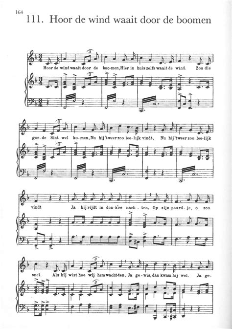 Hoor De Wind Waait Door De Bomen SHEET MUSIC