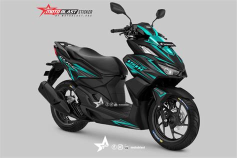 Modifikasi Striping Honda Vario 160 Black Click Motoblast