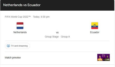 Fifa World Cup 2022 Today Schedule Qatar Vs Senegal Netherlands Vs