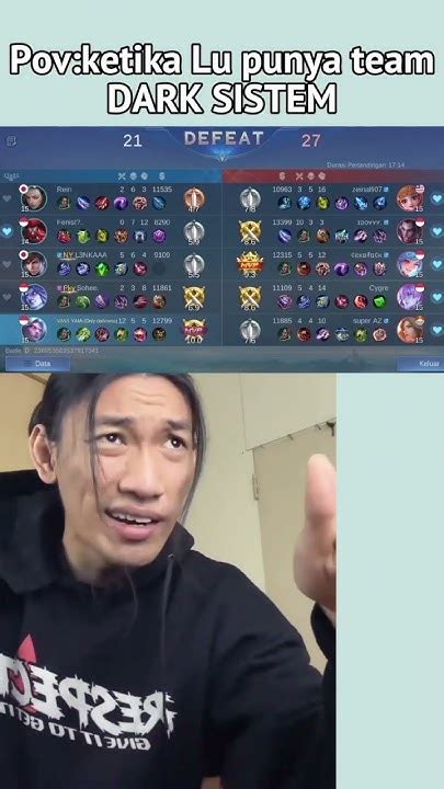 Lu Pijak Sama Gua😡👊 Mobile Legend Shots Youtube