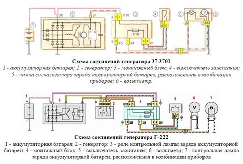 Устройство и схема подключения генератора ваз 2107 инжектор и ...