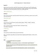 Uli Assignment Review Exercise Docx Uli Assignment Review Exercise Question