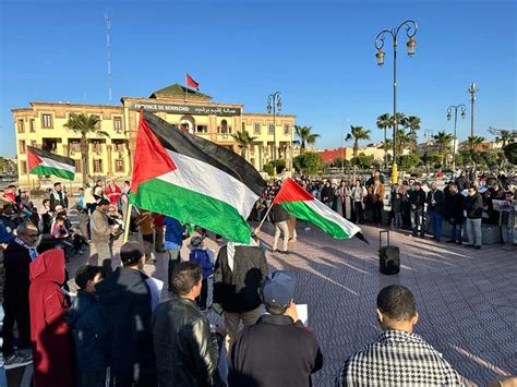 وقفات احتجاجية في المدن المغربية تنديدا بتقتيل وتجويع الفلسطينيين