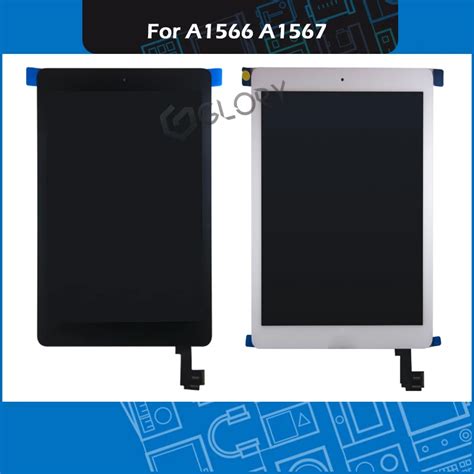 Black White Full New A1567 A1566 LCD Digitizer Assembly For iPad Air 2 ...