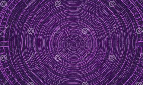 Close Up View Purple Spiral Pattern With Concentric Circles And Central Dot Creating Sense