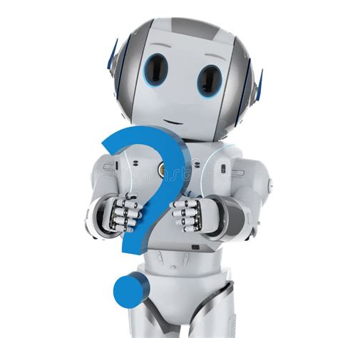 Robot With Question Mark Stock Illustration Illustration Of