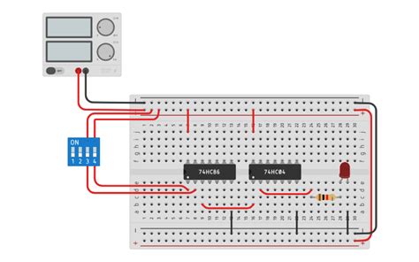 Circuit Design Xnor Gate Tinkercad