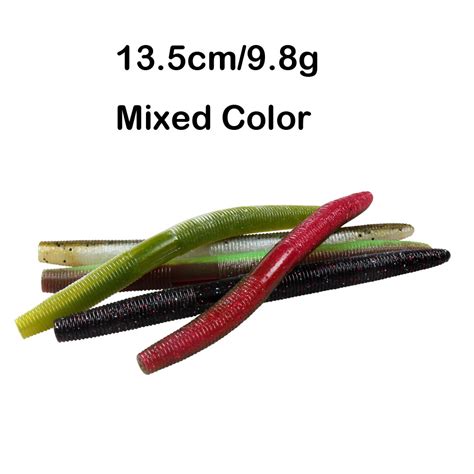 Johncoo 10pcs Soft Plastic Stick Bait 135cm 98g Vicedeal