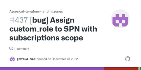 Bug Assign Custom Role To Spn With Subscriptions Scope Issue
