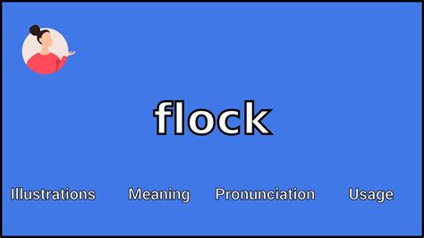 Flock Meaning And Pronunciation Youtube