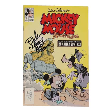 Bret Iwan Signed 1990 Walt Disneys Mickey Mouse Adventures 2