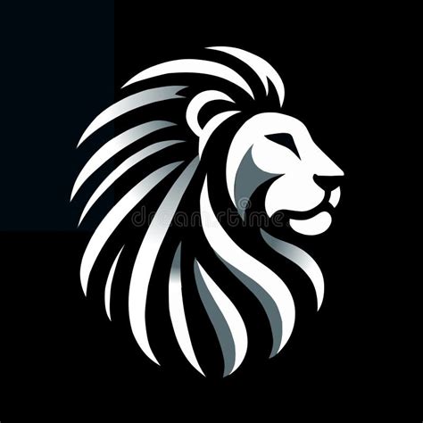 A Bold Lion Silhouette Logo With A Minimalist Mane Designed Using Clean Lines And Subtle Curves