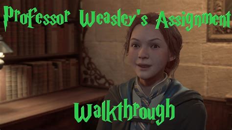Professor Weasleys Assignment Quiz Answers Youtube