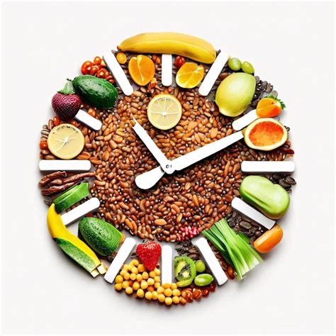 Premium Ai Image Watch Composed Of Healthy Foods Such As Vegetables