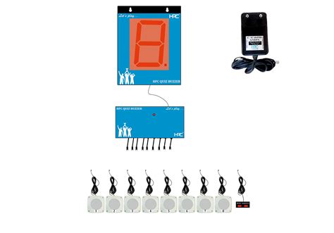 Buy Hpc 8 Player Quiz Game Buzzer System With 4 Inch Jumbo Display