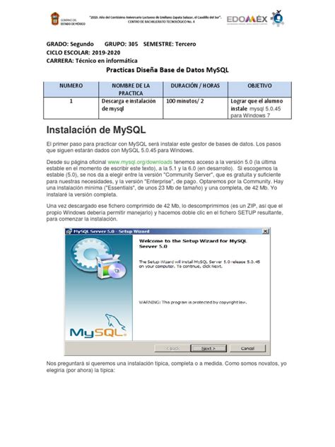 Practicas Mysql Ok Pdf Sql Mi Sql