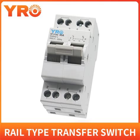 2p 40a Mts 이중 전원 수동 전송 스위치 인터록 회로 차단기 스위치 Aliexpress